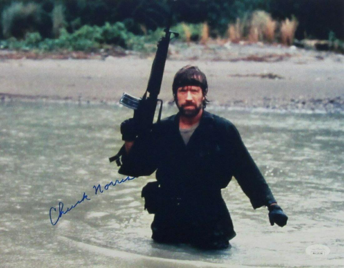 Chuck Norris Autographed 11x14 Photo Jsa