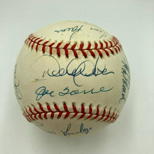 1998 Yankees World Series Champs Team Signed Baseball Derek Jeter Jsa Coa