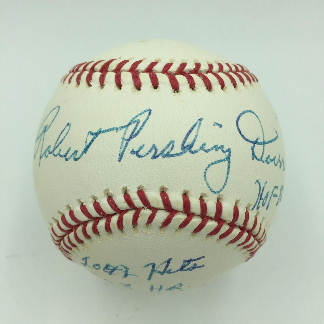 Robert Pershing Bobby Doerr Full Name Signed Heavily Career Stat ...