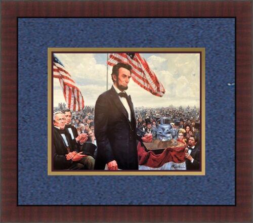 Mort Kunstler Civil War Print - The Gettysburg Address Custom Gallery ...