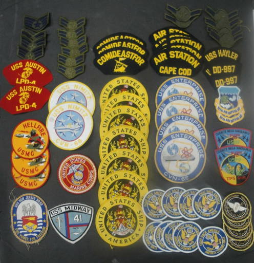 Usmc Cape Cod Uss Enterprise Hayler Midway Huge 64 Patch Lot Marines Lot