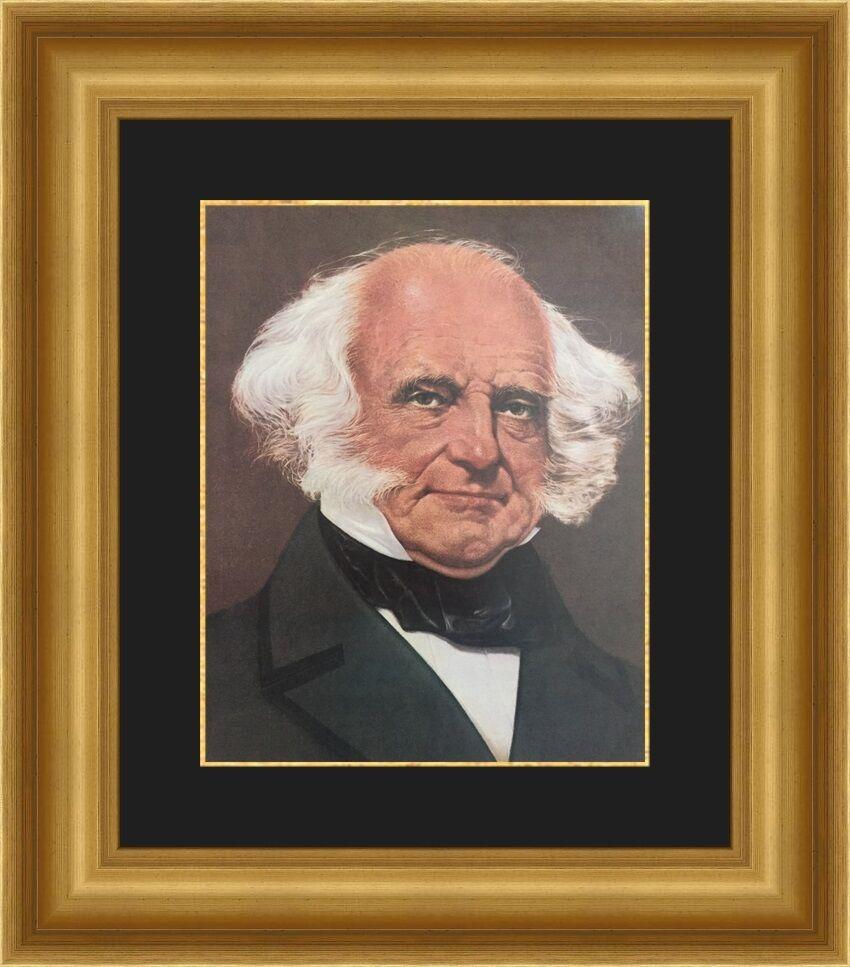 United States President Martin Van Buren Custom Gallery Framed Print