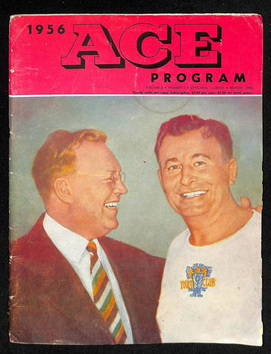 1956 Ace Program Magazine March National Handball Jimmy Jacobs