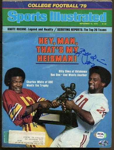 Billy Sims Charles White Signed 1979 Sports Illustrated 9/10 ...