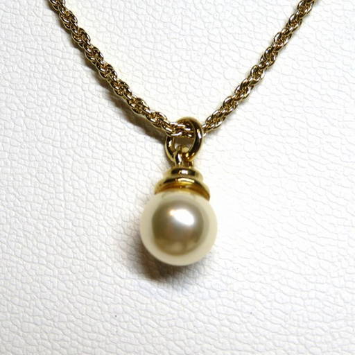 Christian Dior Dior fake pearl GP brand accessory necklace ladies ...