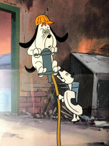 Original Hanna Barbera Droopy Dog Hand Painted Animation Production Cel ...