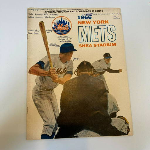 1966 New York Mets Vintage Program (#0095M) on Dec 19, 2022 | Mynt ...
