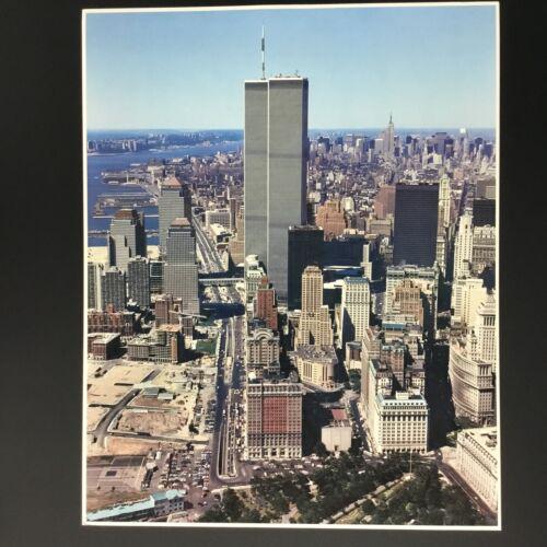 New York City Manhattan Twin Towers Color Art Print