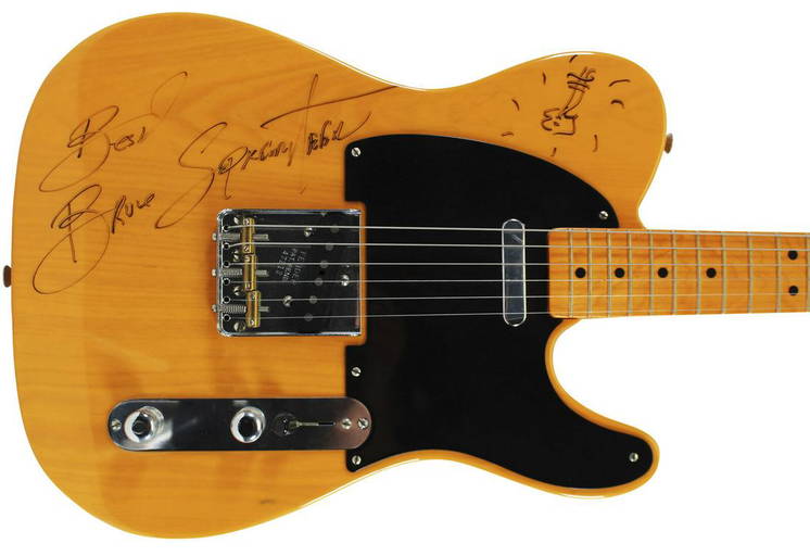 Bruce Springsteen Best Signed 1952 Fender Reissue Telecaster Guitar JSA ...