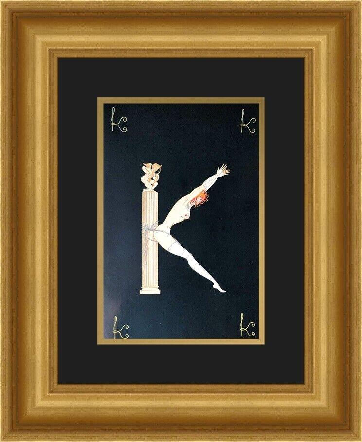 Erte Alphabet Suite K Custom Framed Print (#2346R) on Dec 17, 2022 ...