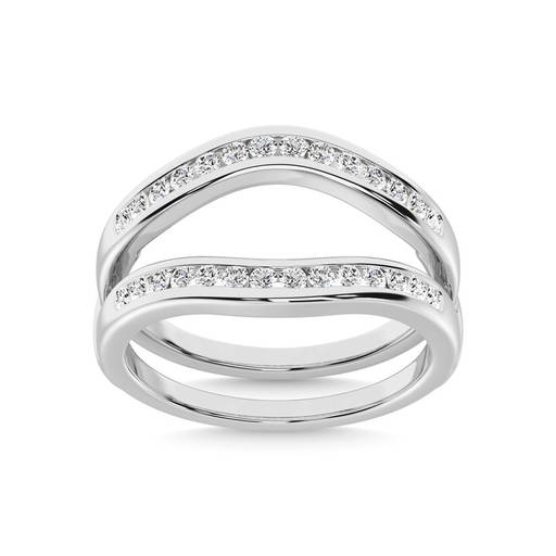 10k White Gold Lab Grown Diamond 1/2 Ct.tw. Wraps And Enhancers