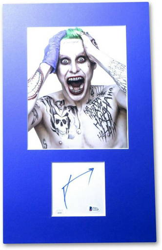 Jared Leto Signed Autographed Matted 8X10 Cut Suicide Squad Loker JSA ...