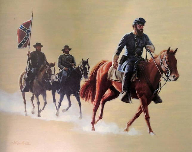 Mort Kunstler Civil War Print Old Jack Custom Gallery Framed (#0227M ...