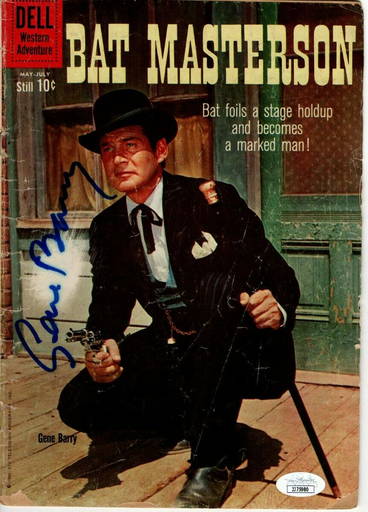 Gene Barry Signed Autographed Comic Book Bat Masterson JSA (#0564M) on ...