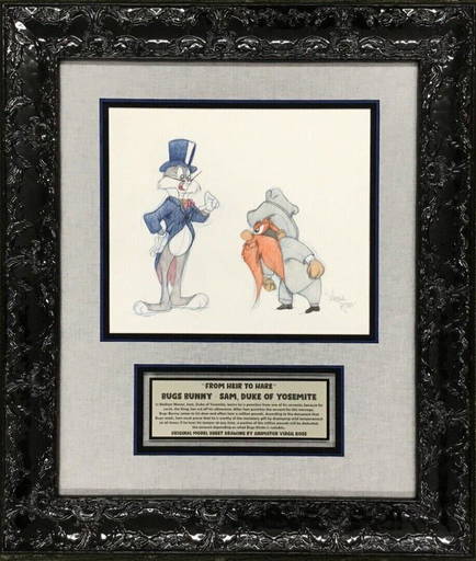 Virgil Ross Original Signed Model Sheet Drawing Bugs Heir to Hare ...
