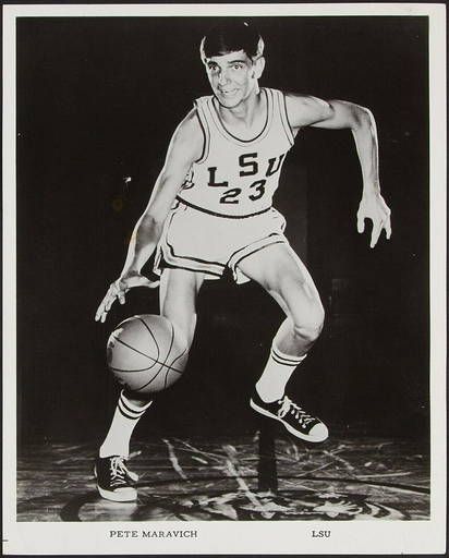 1969 Pete Maravich Original 8x10 Photo LSU Team Issued RMY LOA (#0492M ...