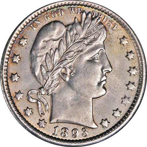 1893-O Barber Quarter Nice BU Nice Eye Appeal Nice Luster Nice Strike ...