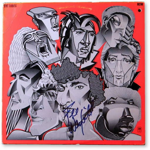 Fee Waybill Signed Autographed Record Album Cover The Tubes Now Jsa