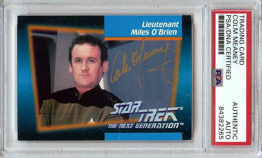 Colm Meaney Signed Autographed Trading Card Star Trek: Ds9 O'brien Psa