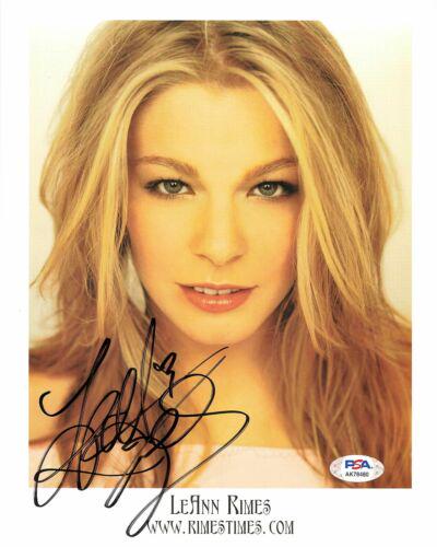 Leann Rimes Signed 8x10 Photo Psadna Autographed Singer