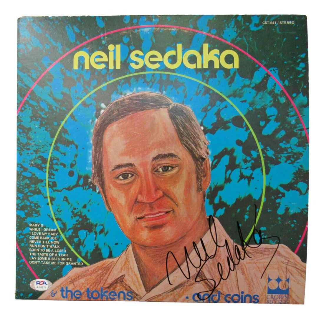 Neil Sedaka Signed Autographed Album The Tokens And Coins Psa/dna Aj55270