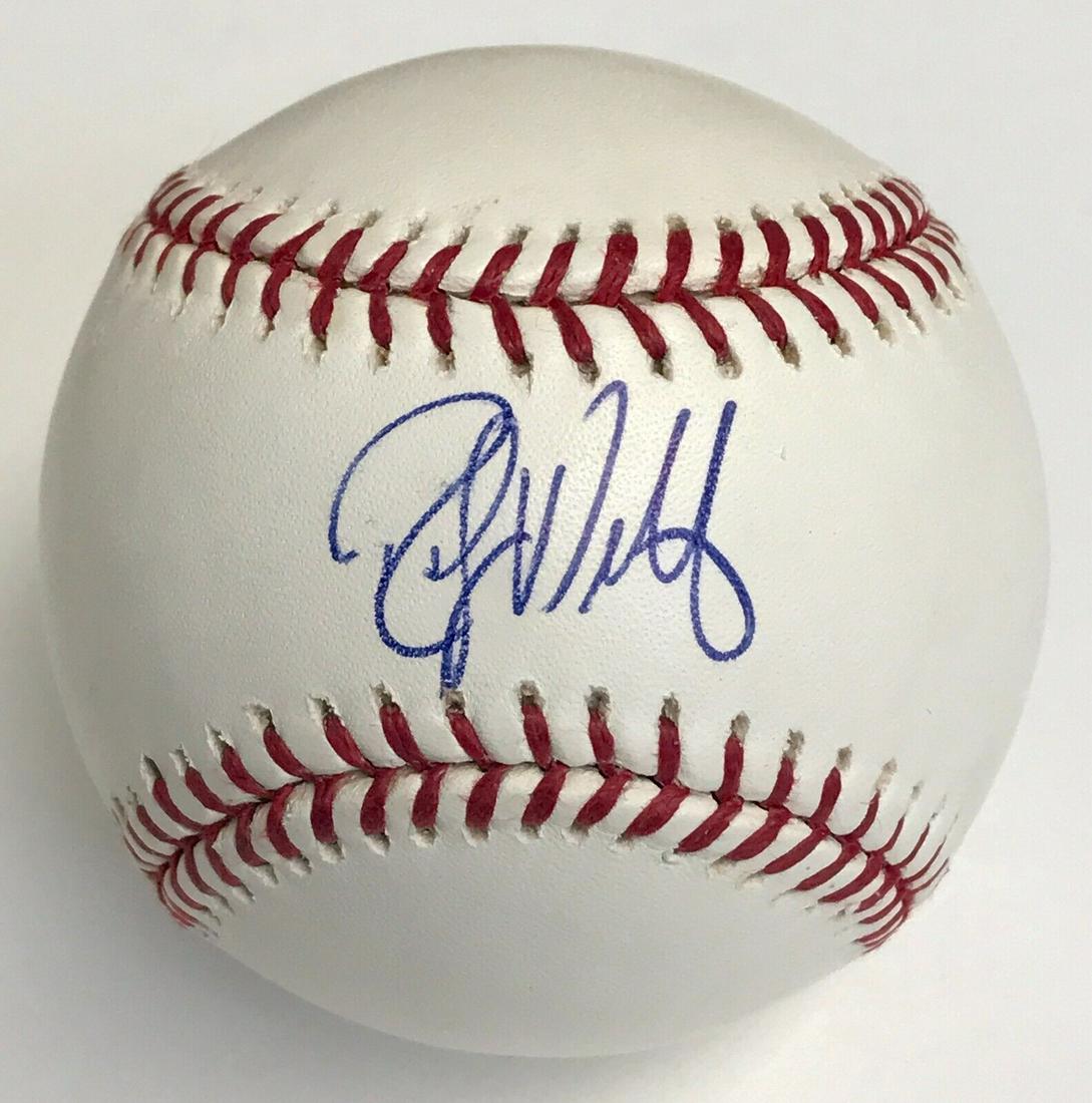 Randy Wolf (phillies) Signed Rawlings Mlb Baseball (tu)