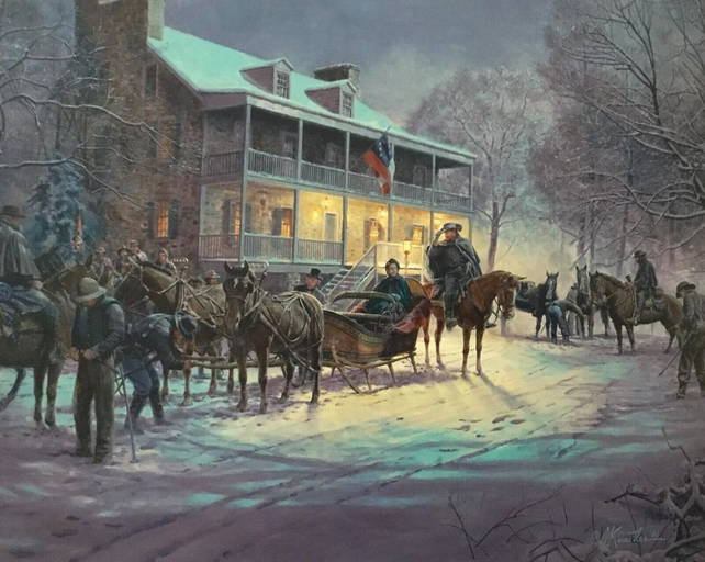 Mort Kunstler Civil War Brief Encounter Custom Framed Print