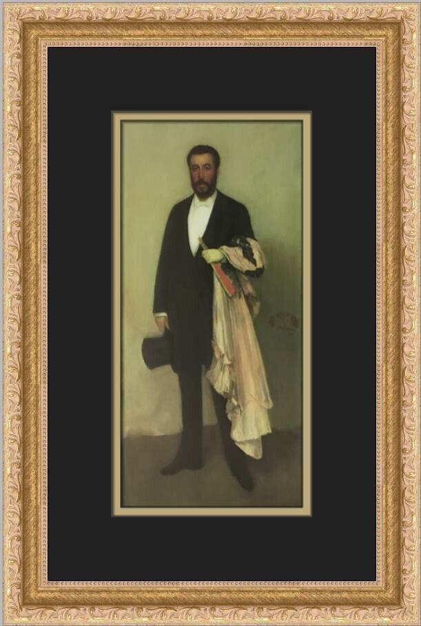 James Whistler Portrait Of Theodore Duret Custom Framed Print