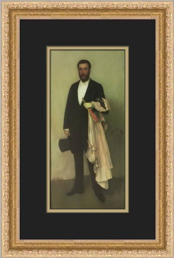 James Whistler Portrait Of Theodore Duret Custom Framed Print
