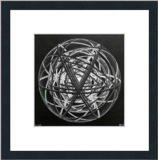 M.c. Escher Concentric Rinds Custom Gallery Framed Print