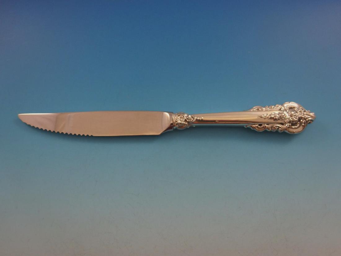 Grande Baroque by Wallace Sterling Silver Steak Knife HH Custom 8 1/2 ...
