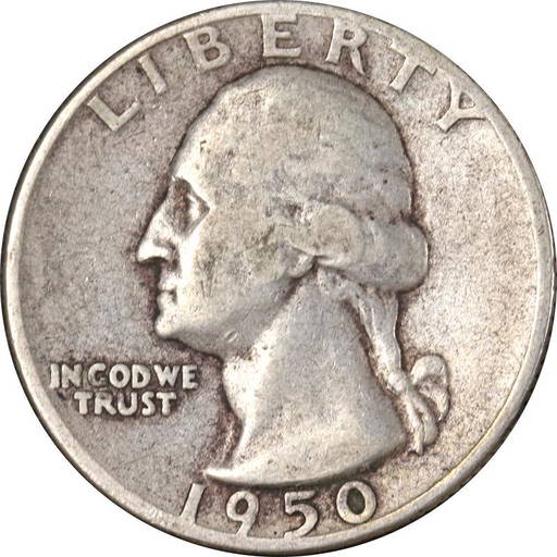1950 D/s Washington Quarter