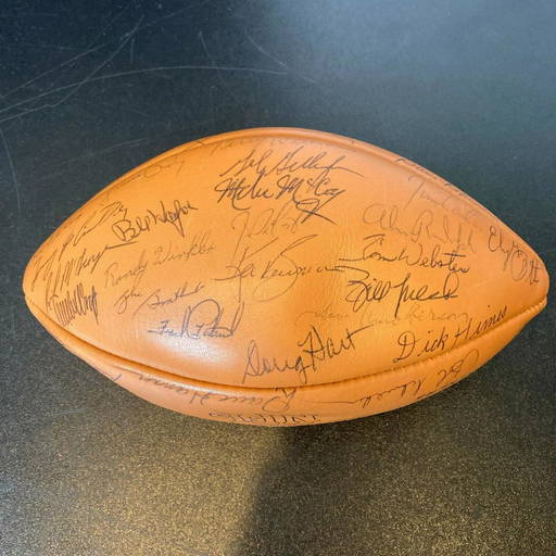 Mint 1971 Green Bay Packers Team Signed Football Bart Starr Ray ...