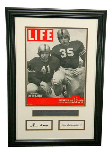 Doc Blanchard Glenn Davis Signed Army West Point Life Heisman Magazine Psa/dna