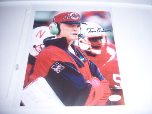 Tom Osborne Nebraska Cornhuskers Jsa/stamp Last One Signed 8x10 Glossy ...