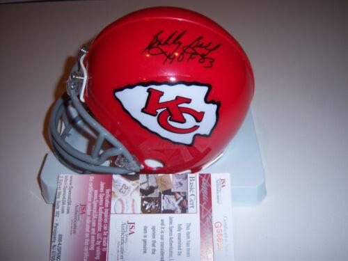 Bobby Bell Kansas City Chiefs Hof 83 Jsa/coa Signed Mini Helmet