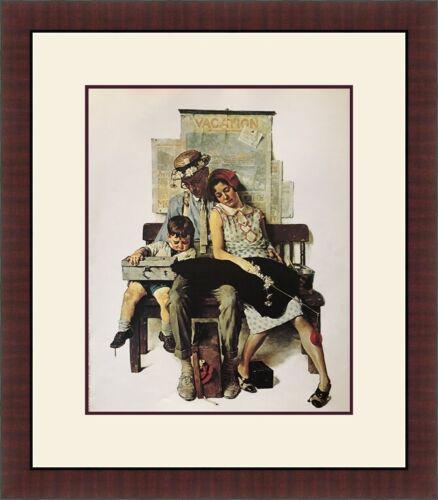 Norman Rockwell Home From Vacation Custom Gallery Framed Print
