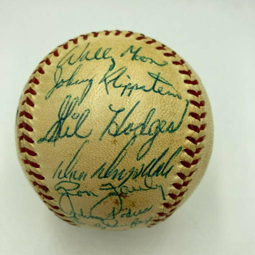 1959 Los Angeles Dodgers World Series Champs Team Signed Baseball ...