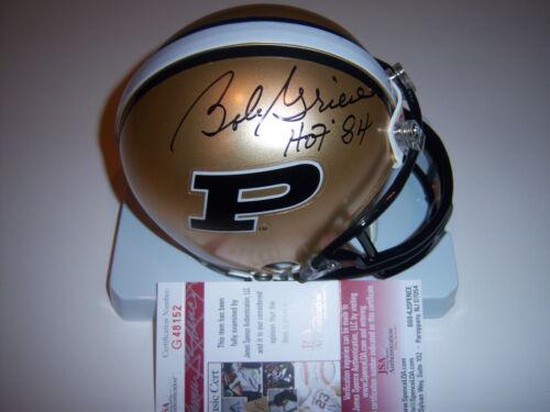 Bob Griese Purdue Boilermakers Hof 84 Dolphins Jsa/coa Signed Mini Helmet