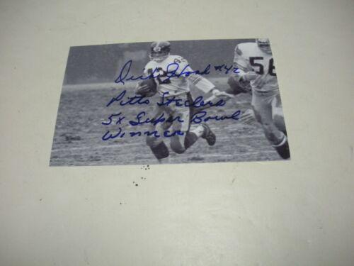 Dick Hoak Pittsburgh Steelers 5x Super Bowl Winner W/coa Signed 4x6 Photo