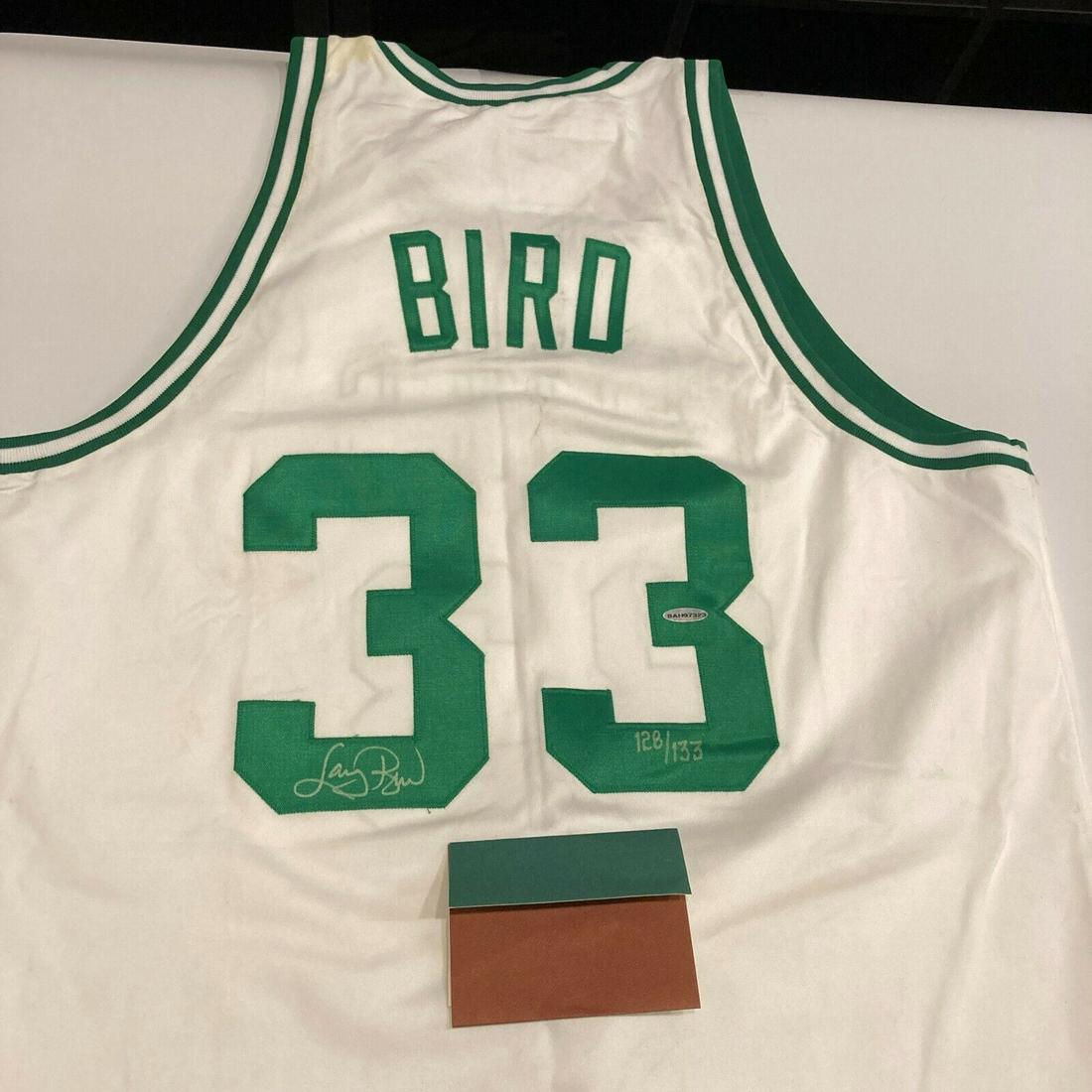Larry Bird Signed 1985-86 Boston Celtics Jersey Upper Deck UDA COA ...