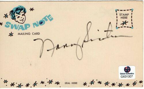 Nancy Sinatra Signed Autographed Cut Autograph Postcard - Apr 08, 2023 | Mynt Auctions in NY