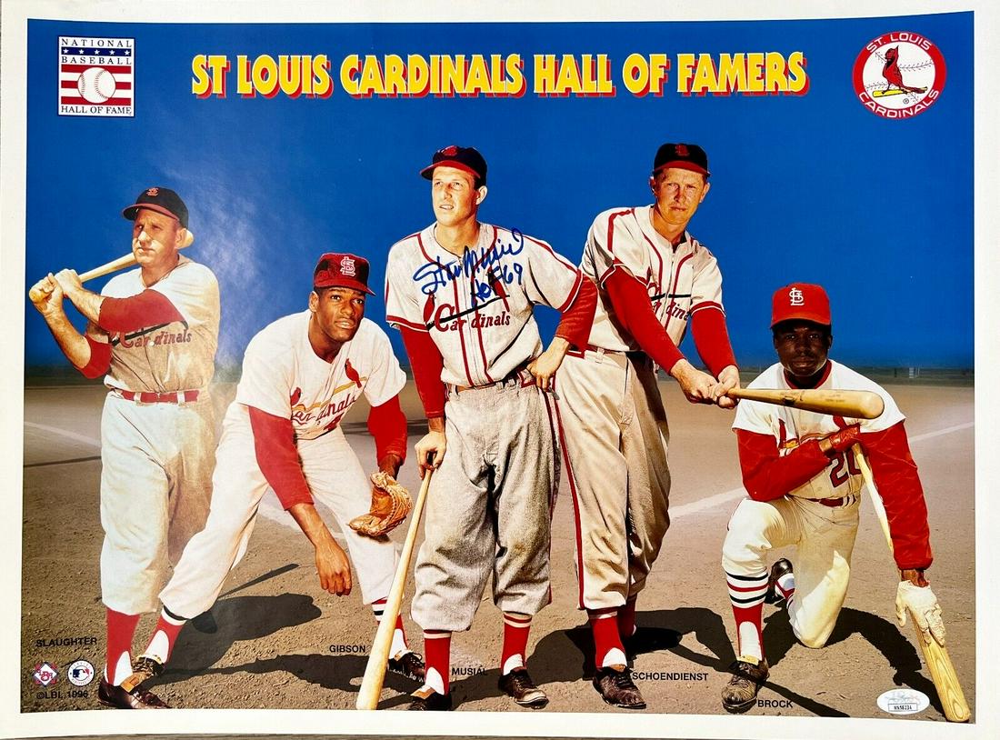 Stan Musial D.2013 (st Louis Cardinals) Signed "hof'69" 15x20 Photo Jsa ...