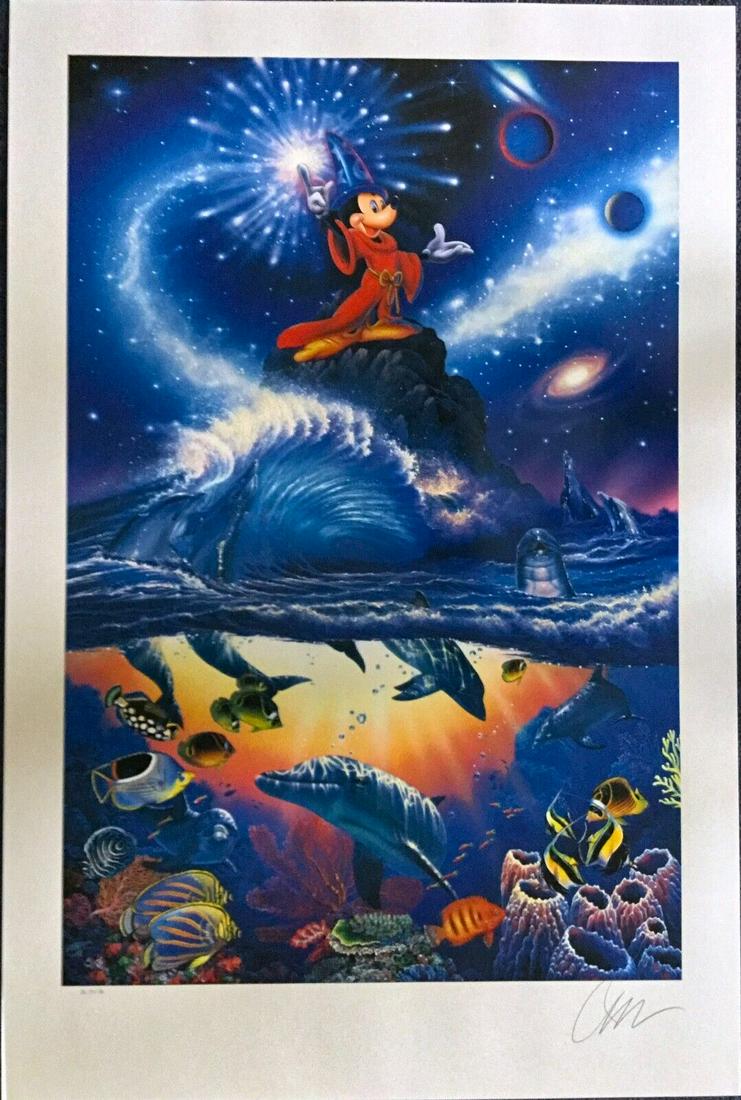 Christian Riese Lassen Signed Numbered L/ed Serigraph Sorcerer Of The Sea