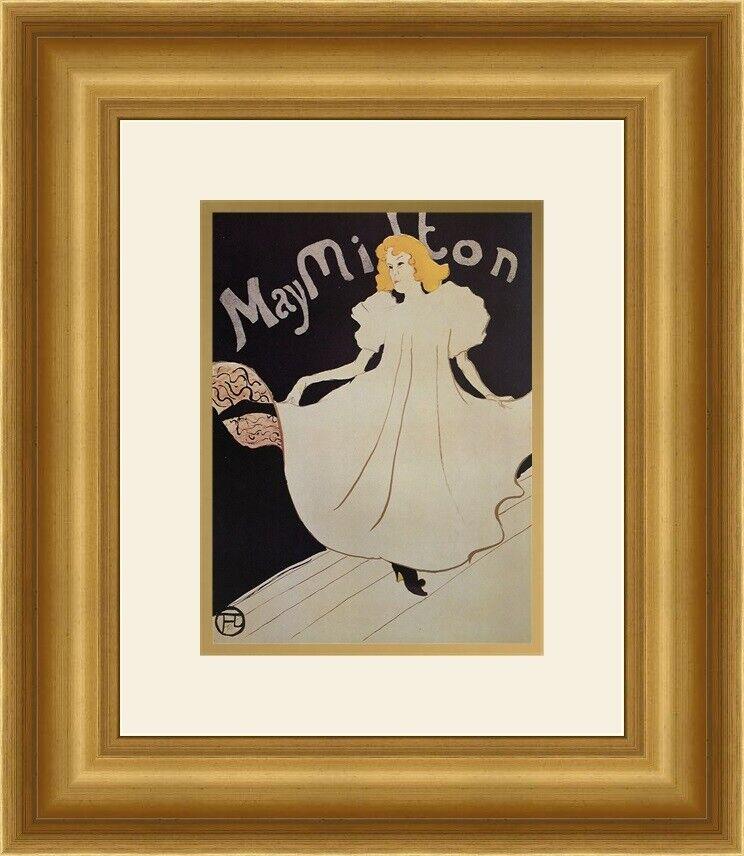 Henri Toulouse Lautrec May Milton Custom Framed Print