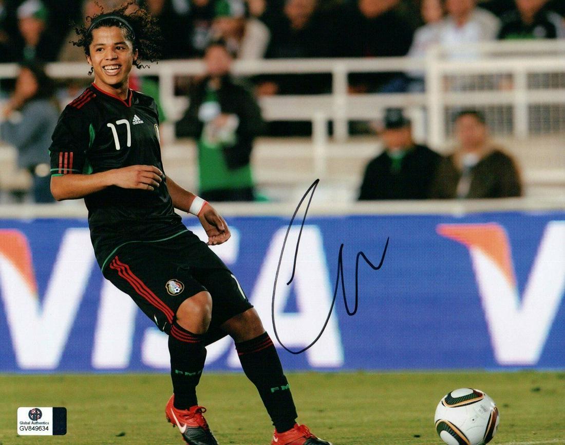 Giovani Dos Santos Signed Autographed 8x10 Photo La Galaxy Mexico Smile