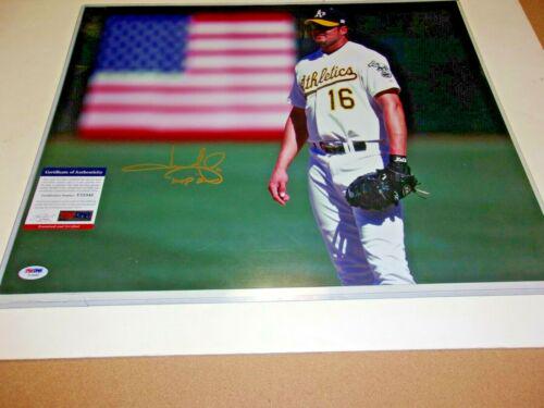 Jason Giambi Oakland Athletics 2000 Mvp Yankees Psa/dna/coa Signed ...