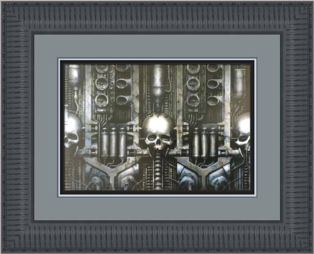 H.r. Giger Landscape Xix Custom Framed Print