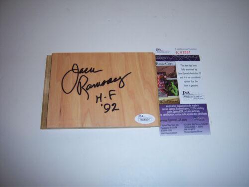 Jack Ramsay Portland Trailblazers Hof Jsa/coa Signed Floorboard