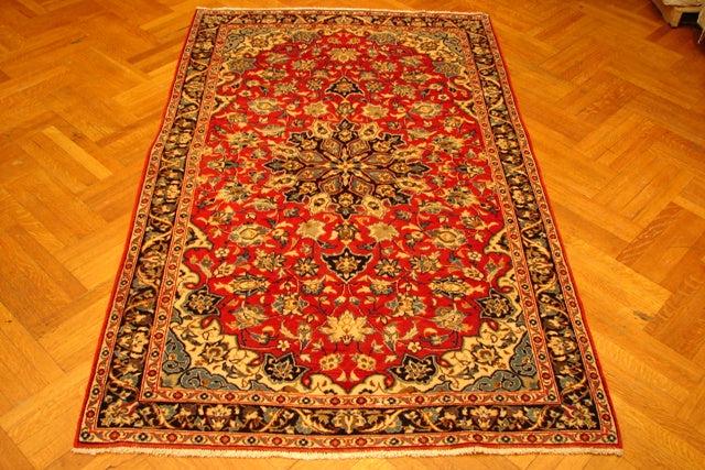 5' X 8' Red Indian Rug